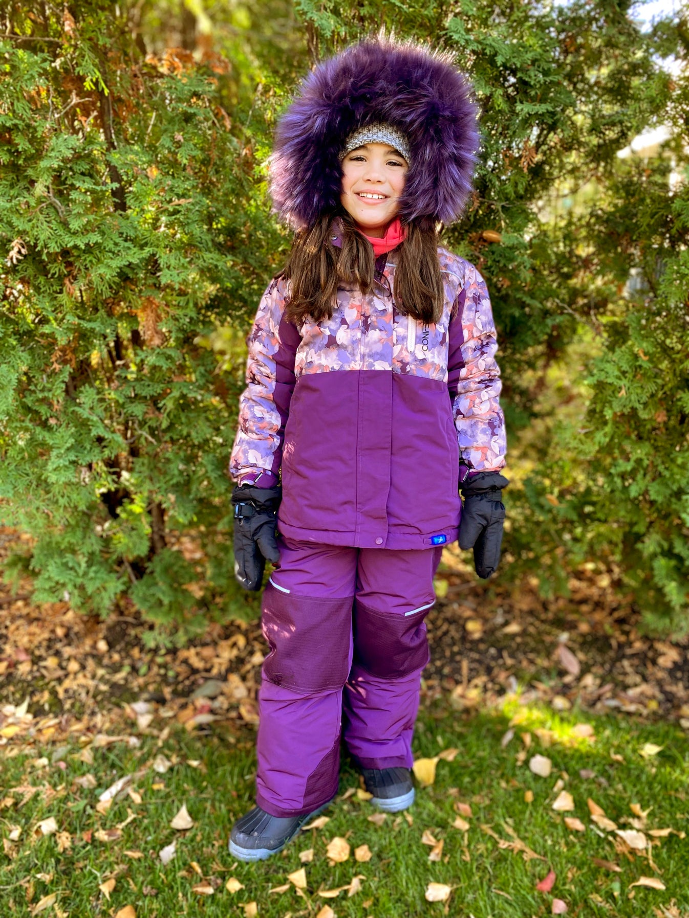 ROSA - Girls Plum Snowsuit Set – Conifere